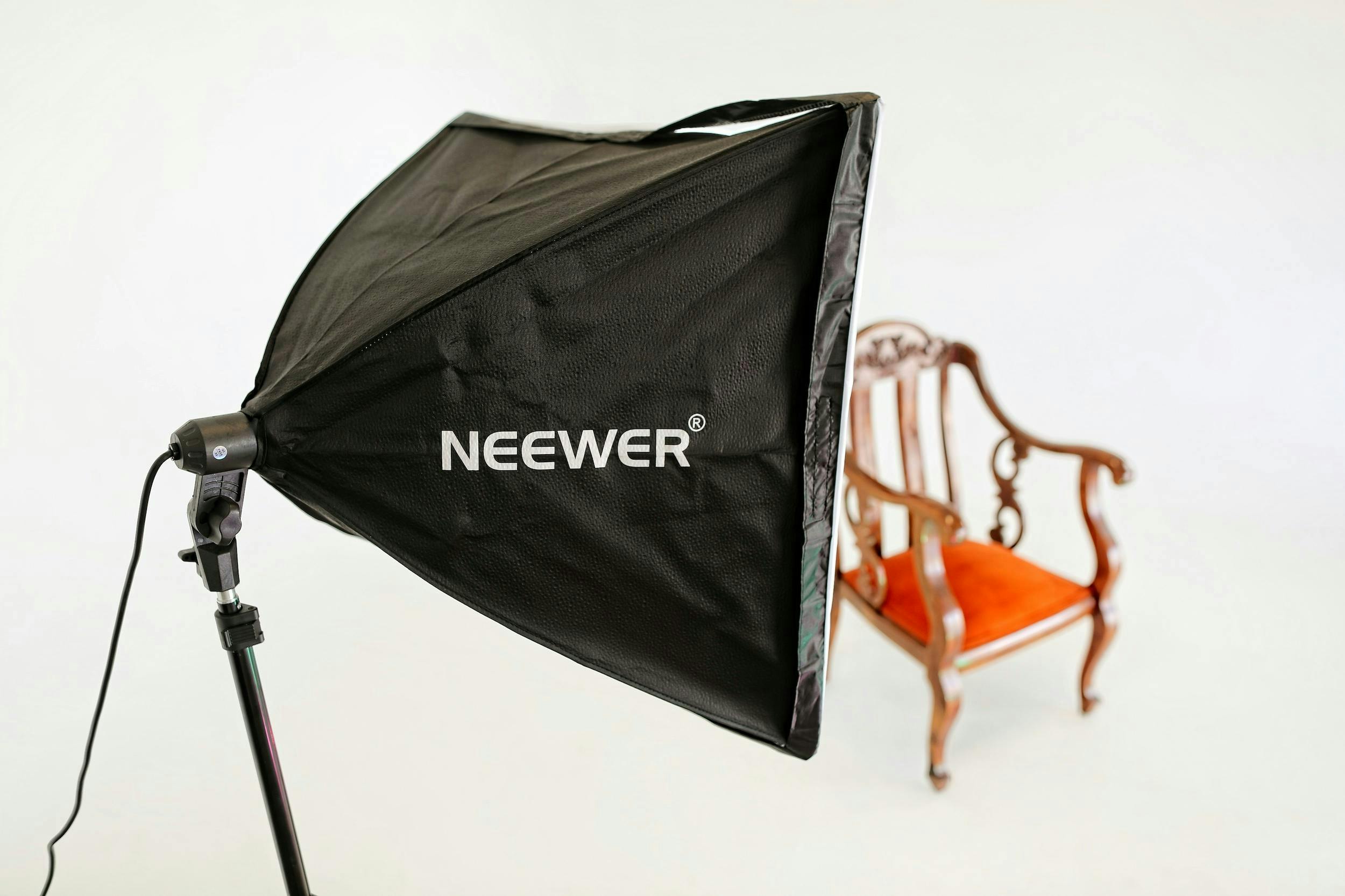 Spacious Infinity Cyc Wall, Vintage Furniture, and Glamorous Dressing ...